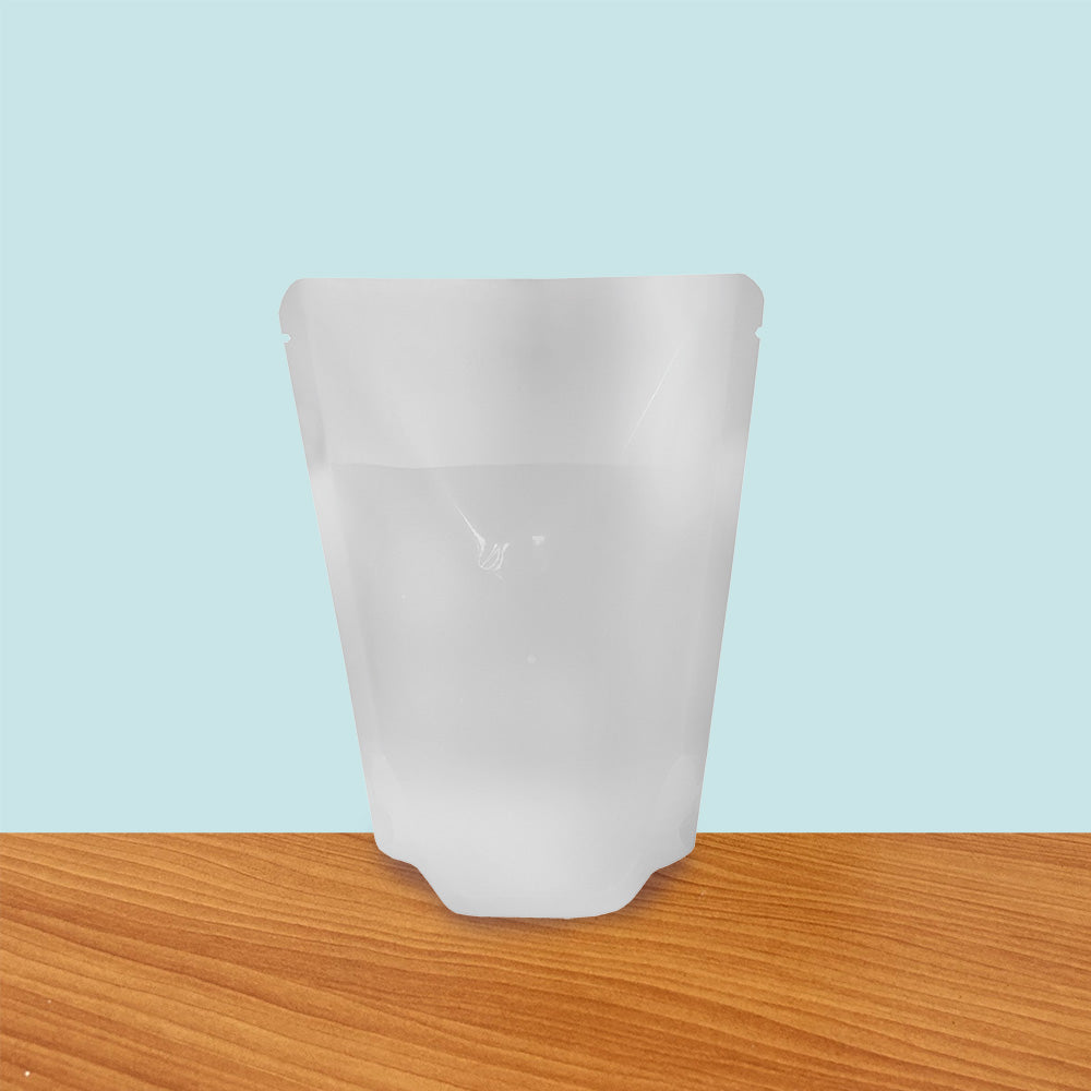 Retort Stand Up Pouch - Matte White – The Pouch Shop